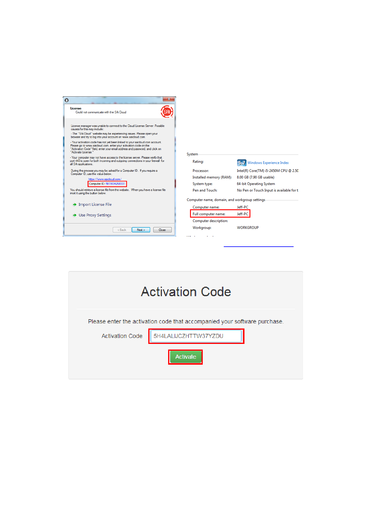 Record your computer ID in the dialog box below and (Page 7 / 12) Installation_Activation Guide